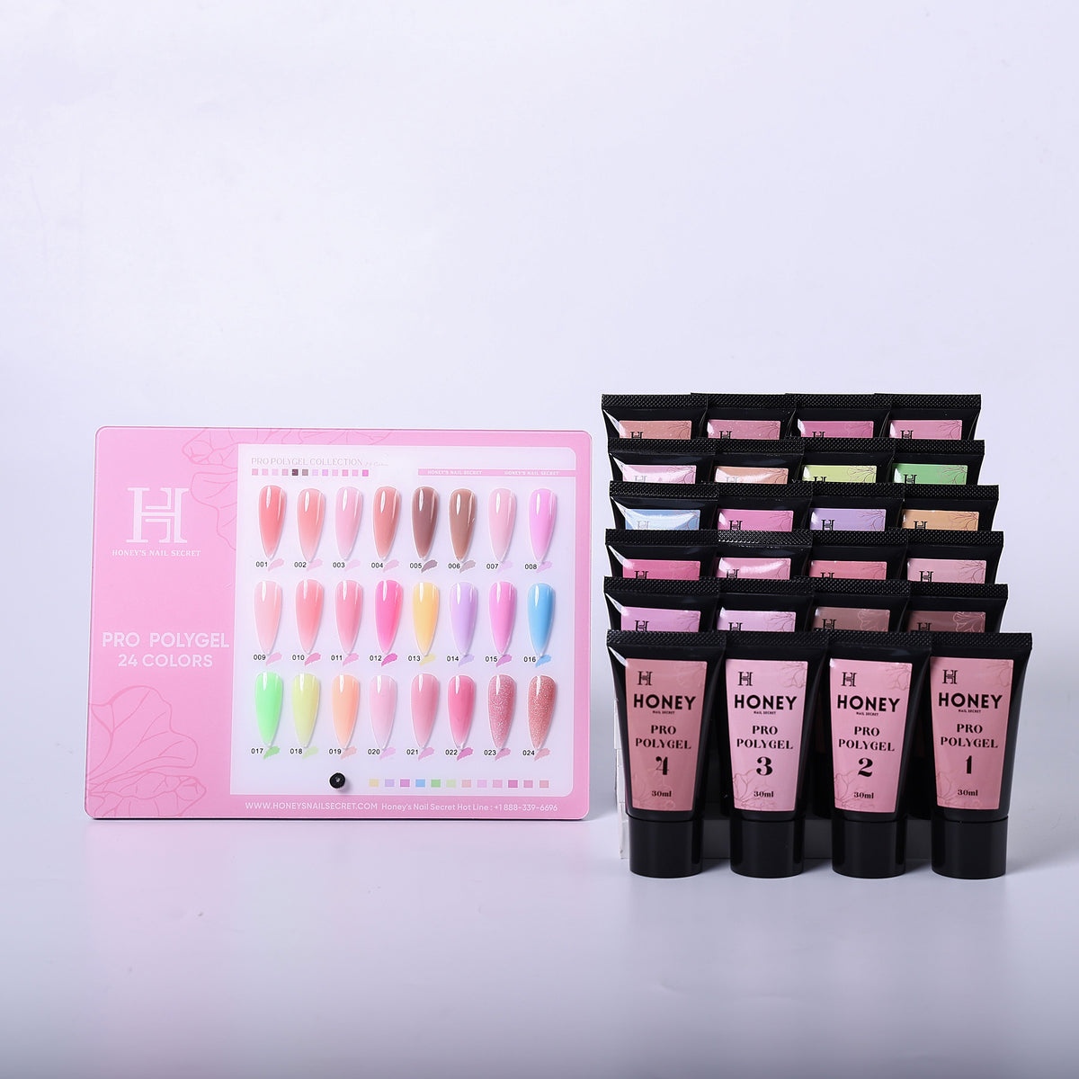 PRO POLYGEL COLLECTION 24 COLORS ( HEMA - Free & TPO - Free ) – HONEY'S ...
