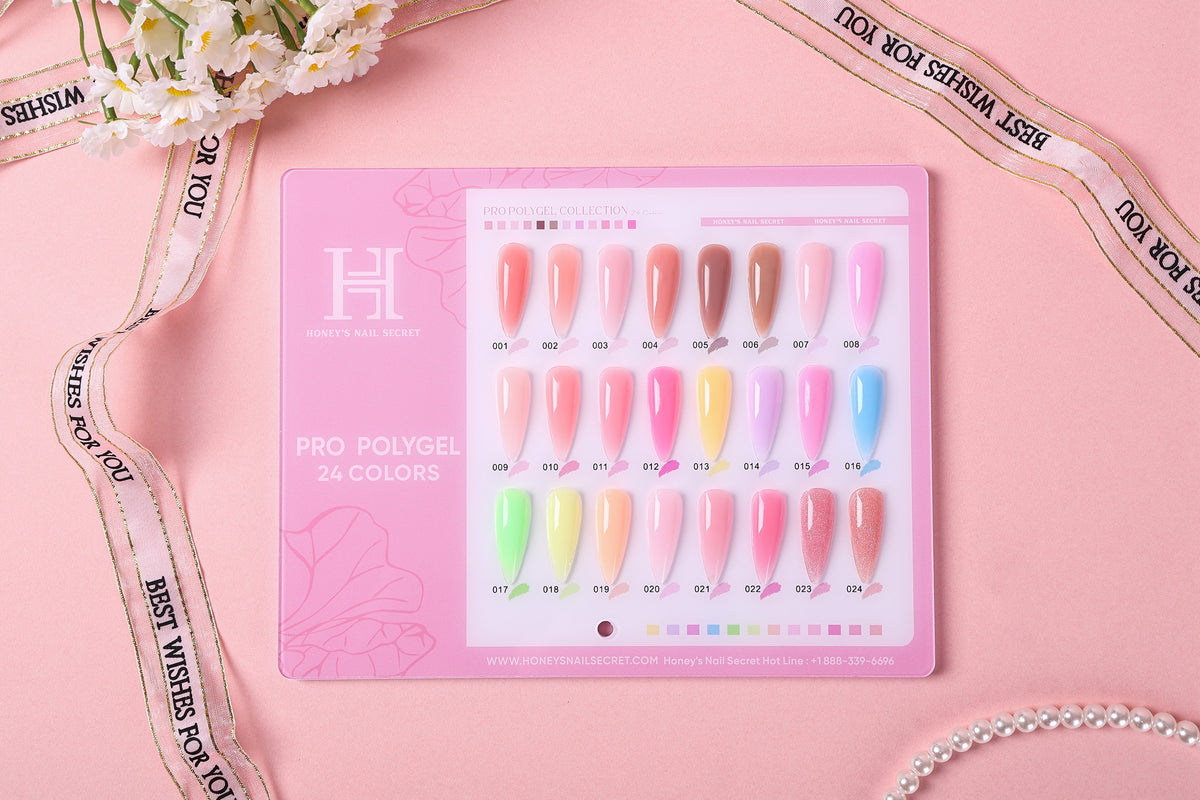 PRO POLYGEL COLLECTION 24 COLORS ( HEMA - Free & TPO - Free ) – HONEY'S ...