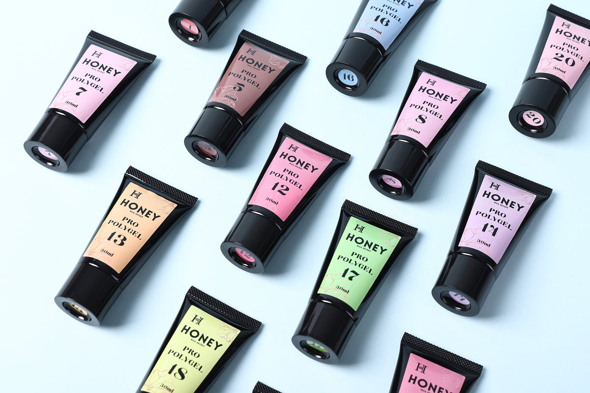 PRO POLYGEL COLLECTION 24 COLORS ( HEMA - Free & TPO - Free ) – HONEY'S ...