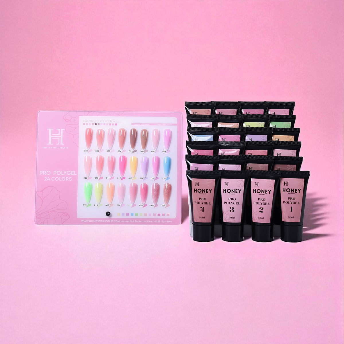 PRO POLYGEL COLLECTION 24 COLORS ( HEMA & TPO - Free ) – HONEY'S NAIL ...