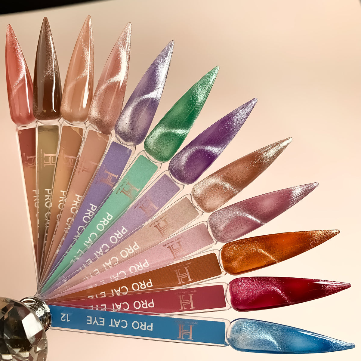 PRO CATEYE GEL COLLECTION 12 COLORS – HONEY'S NAIL SECRET