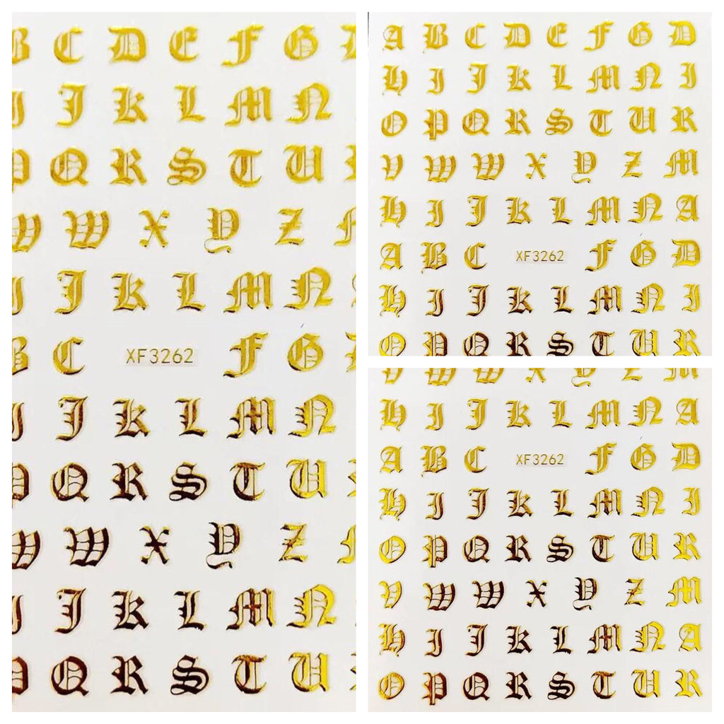 Gold Letter Font