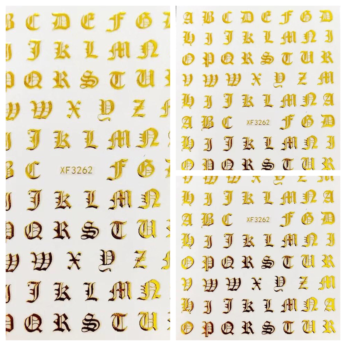 GOLD OLD ENGLISH FONT - 30 – HONEY'S NAIL SECRET